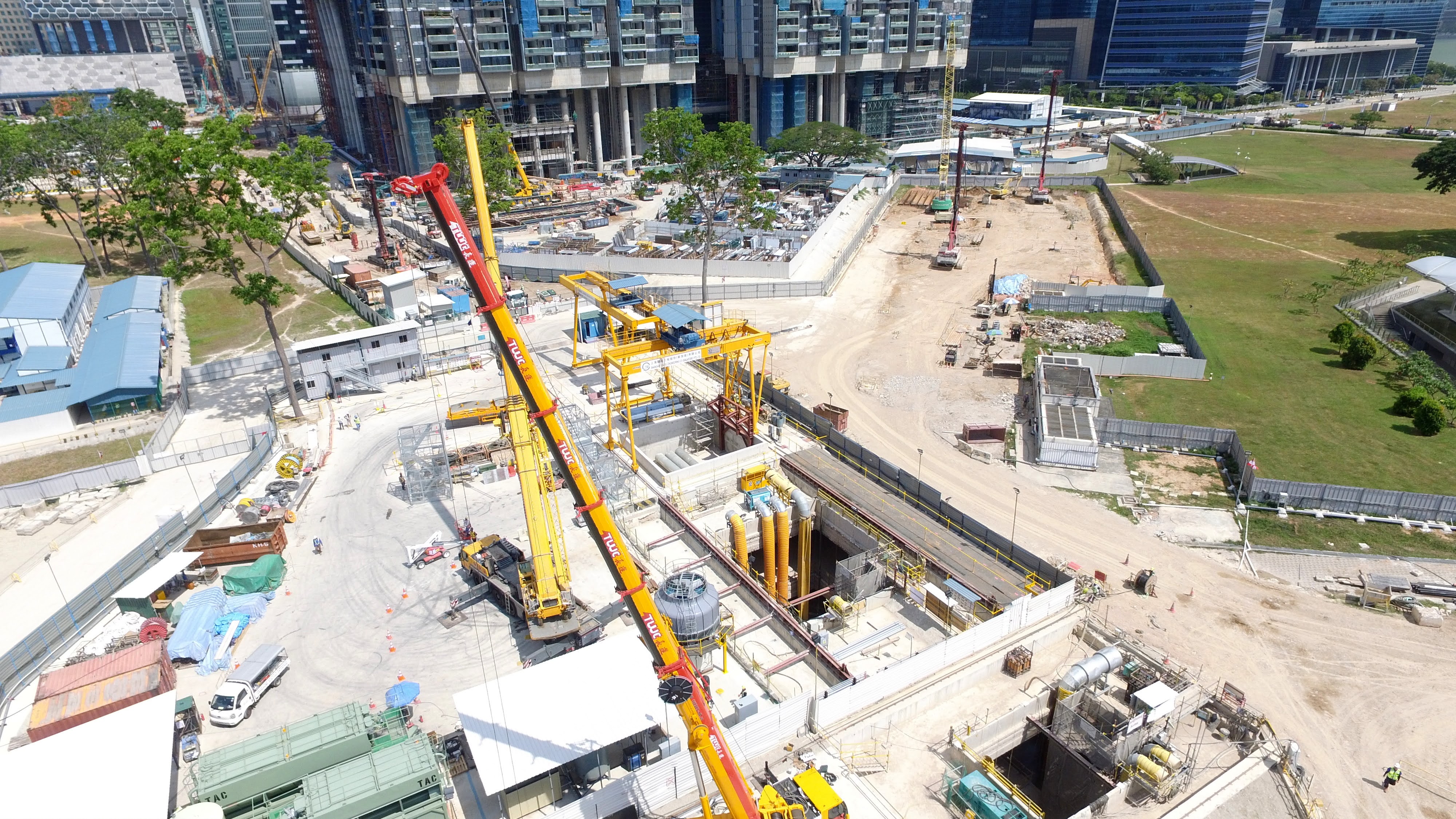 Thomson Line Construction: Piling at Shenton Way