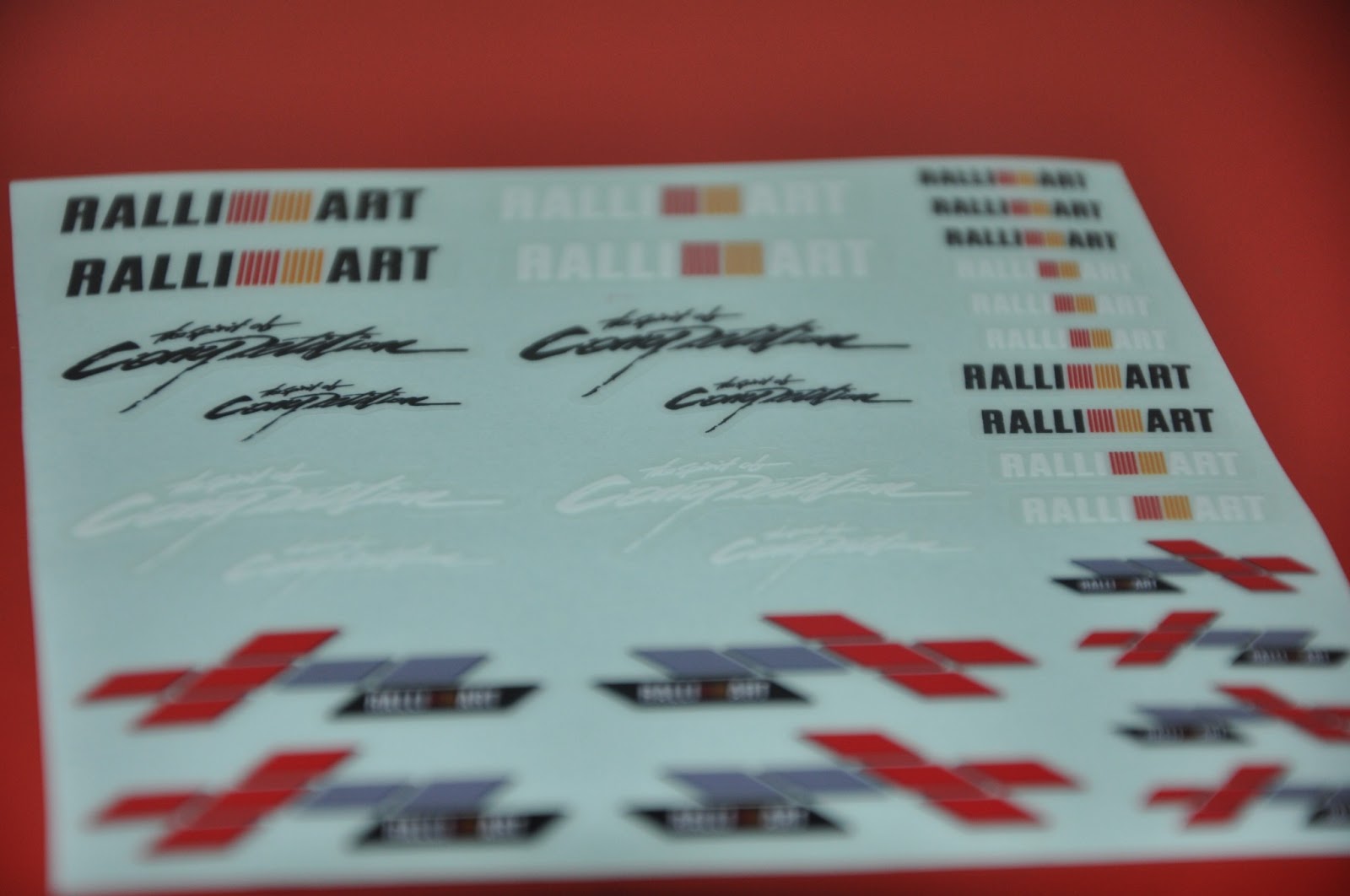 Ralli Art, The Spirit of Competition - Mini Sticker Decal