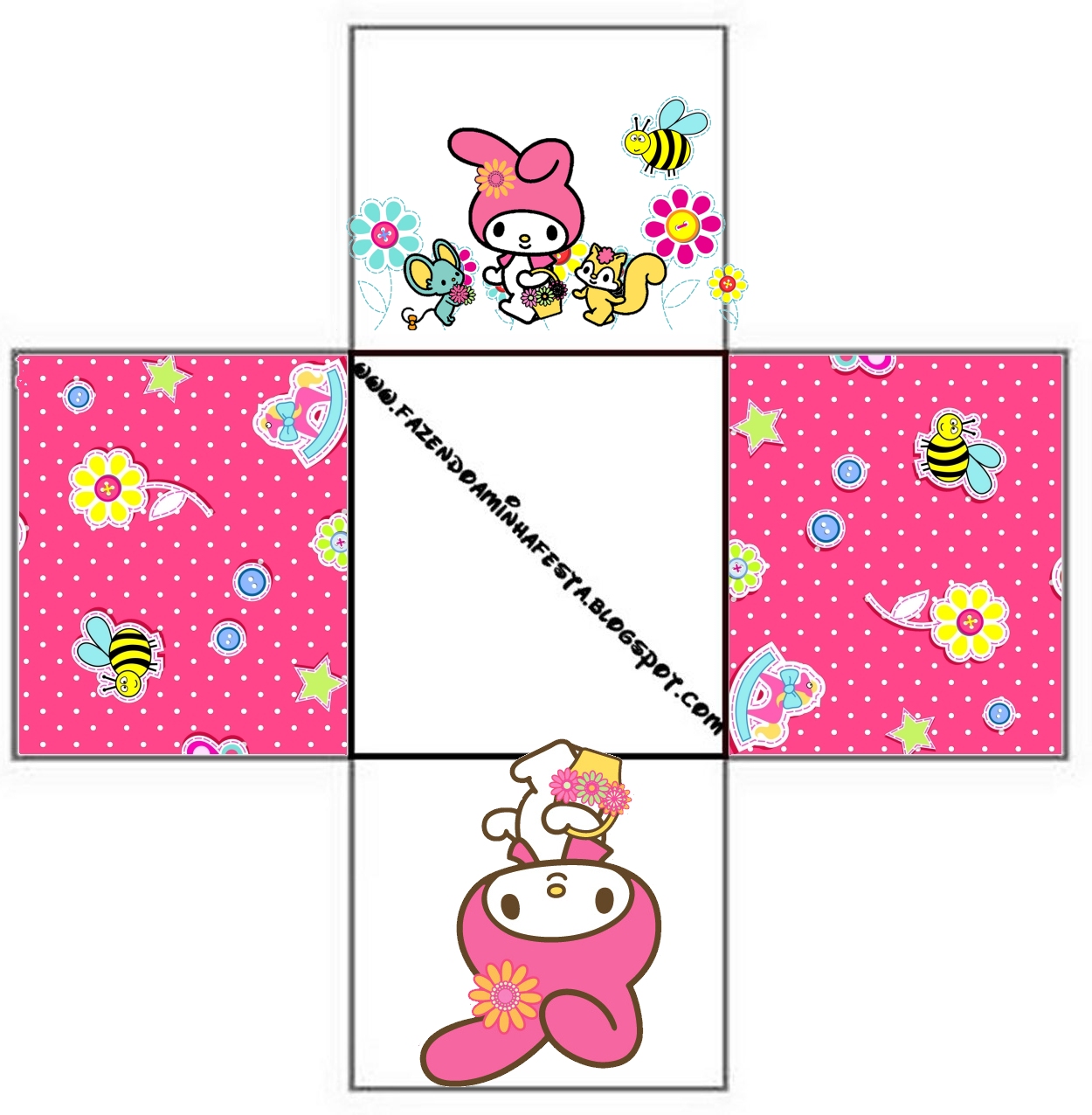 My Melody Birthday Party: Free Printable Boxes. - Oh My Fiesta! in english