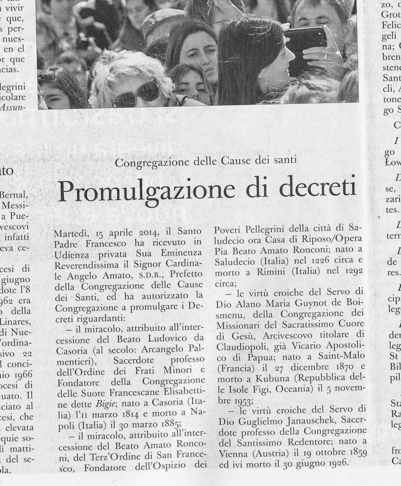 Squilla Francescana: IL B. AMATO RONCONI, LAICO FRANCESCANO E IL B ...