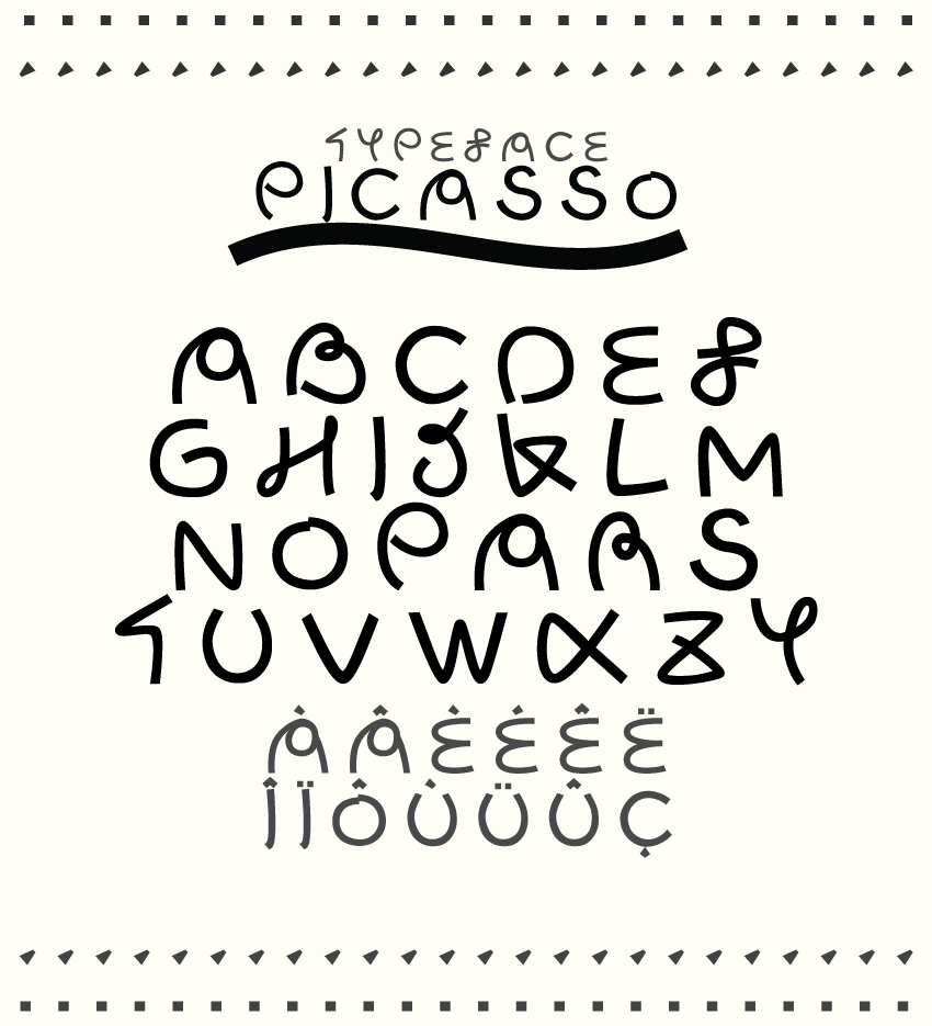 YENA CHOI: TYPEFACE PICASSO - PROJECT PICASSO