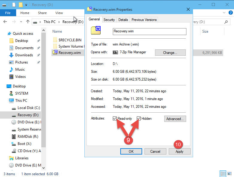 Cách dùng OneKey Ghost tạo file recovery.wim