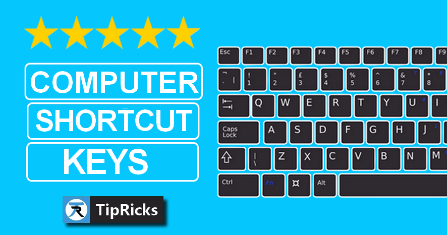 General/Basic Shortcut Keys for Windows Computer | TipRicks