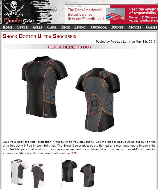 TO You: Plunder Guide Features Shock Doctor's Ultra Shockskin 5-Pad ...