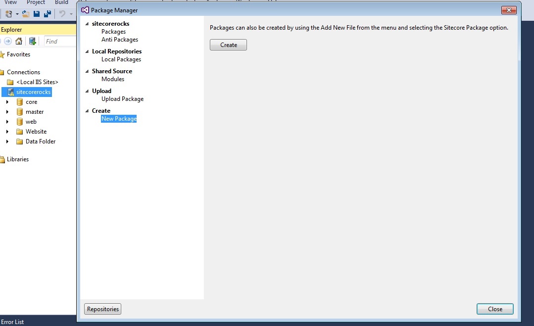 Explore Sitecore: Creating Package using Sitecore Rocks Explore Sitecore: Creating Package using Sitecore Rocks