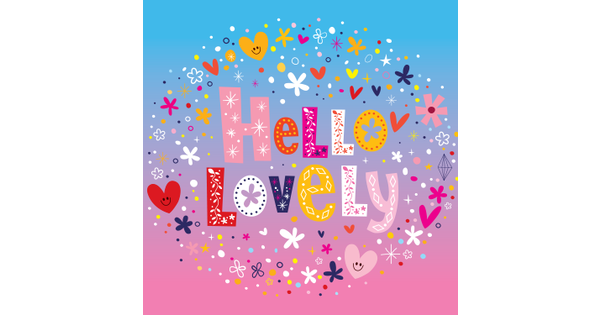 Hello Lovely Sticker | Symbols & Emoticons