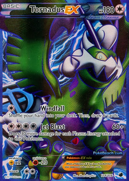 Tornadus EX Full Art -- Plasma Freeze Pokemon Card Review ...