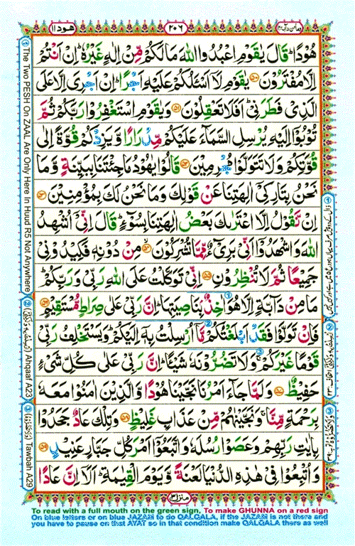 Gateway to Quran: Colour Coded Quran - Para 12