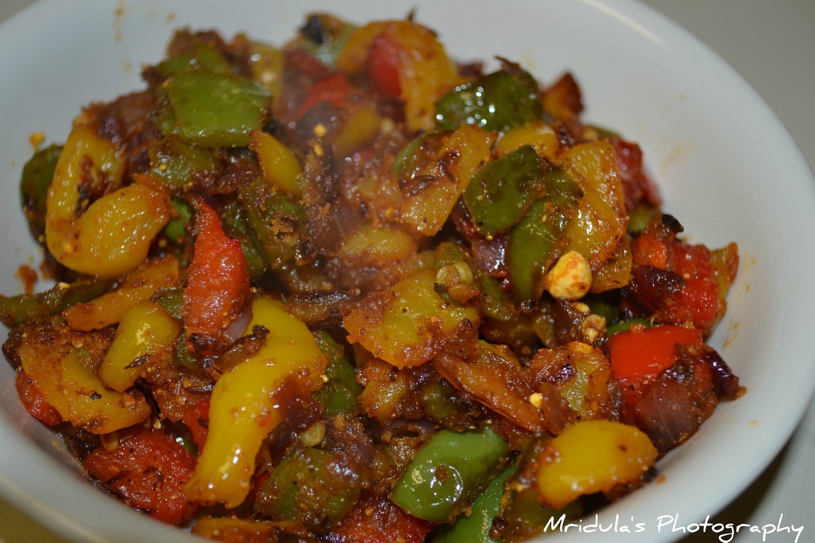 Every Day Cooking simplified...: Colorful Capsicum Fry