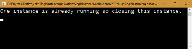 Mitesh Sureja's Blog: How to make sure only single instance of your ...