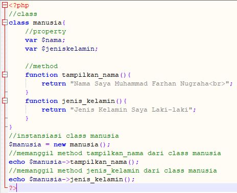 Praktikum Pemrograman Berorientasi Objek (PBO) Modul 1 (PHP)