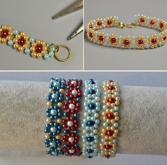 Tina's handicraft : step by step photo tutorial for bead bracelet