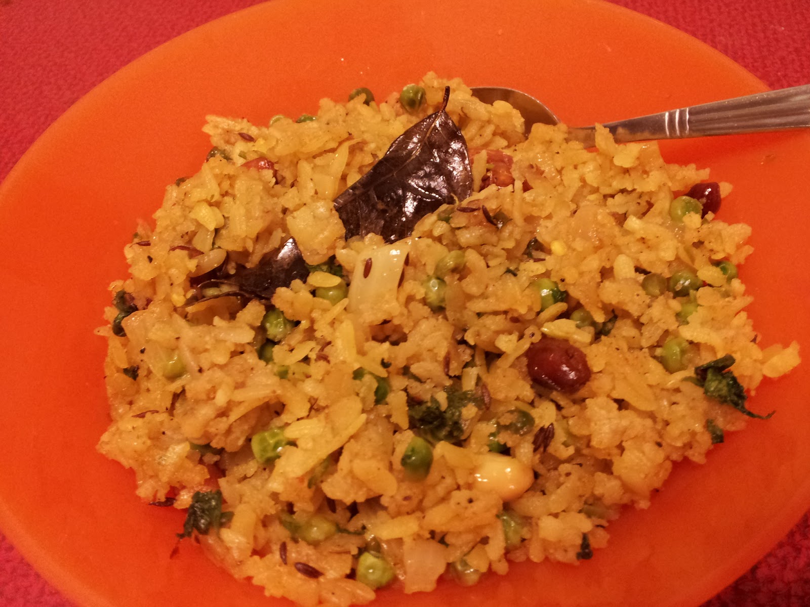 Delicious Recipes: Poha (chura matar)