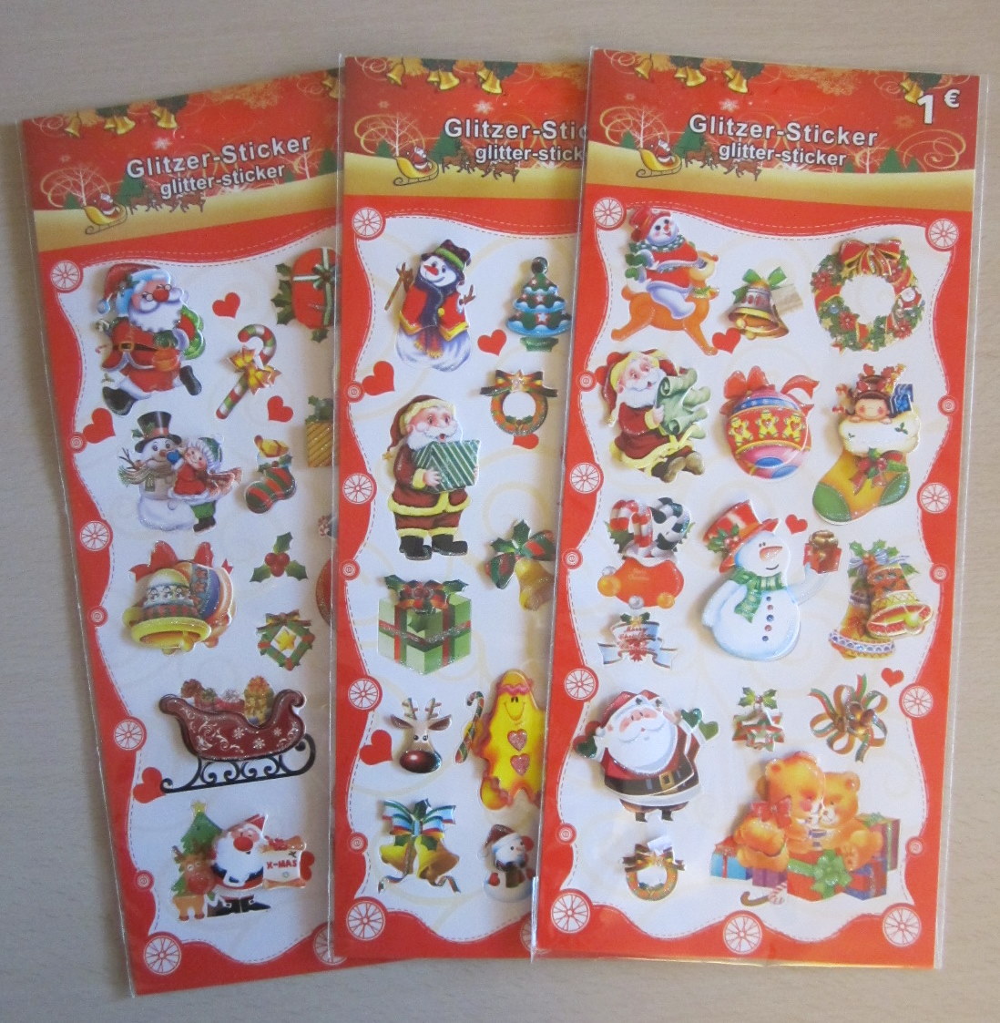 Diamantin´s Hobbywelt: Tipp: Glitzer-Sticker bei TEDI