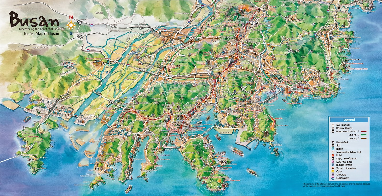 Mapa de Busan