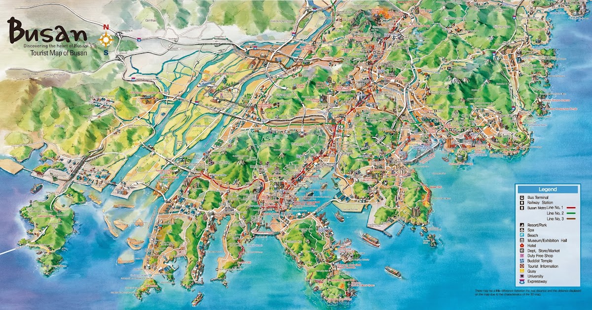 Mapa de Busan