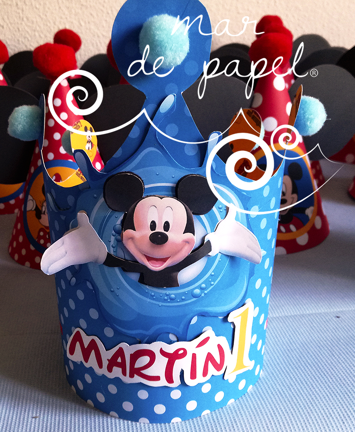 MAR DE PAPEL: El primer añito de Martín: Mickey Mouse