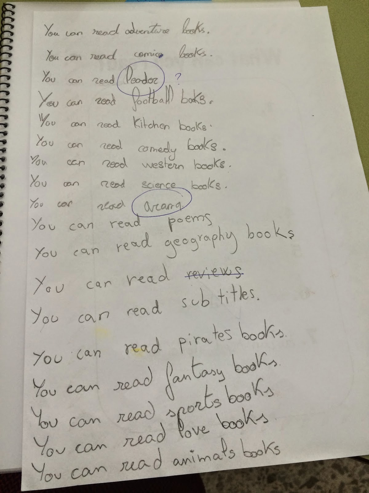 OUR ENGLISH CLASS: marzo 2015