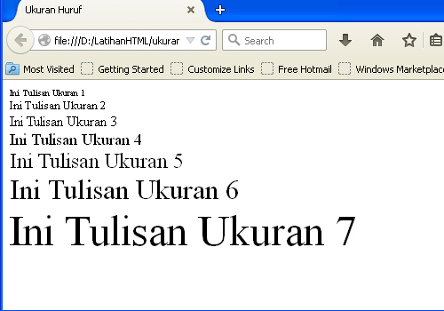Cara Mengatur Warna, Ukuran dan Jenis Huruf Pada HTML | Belajar ...