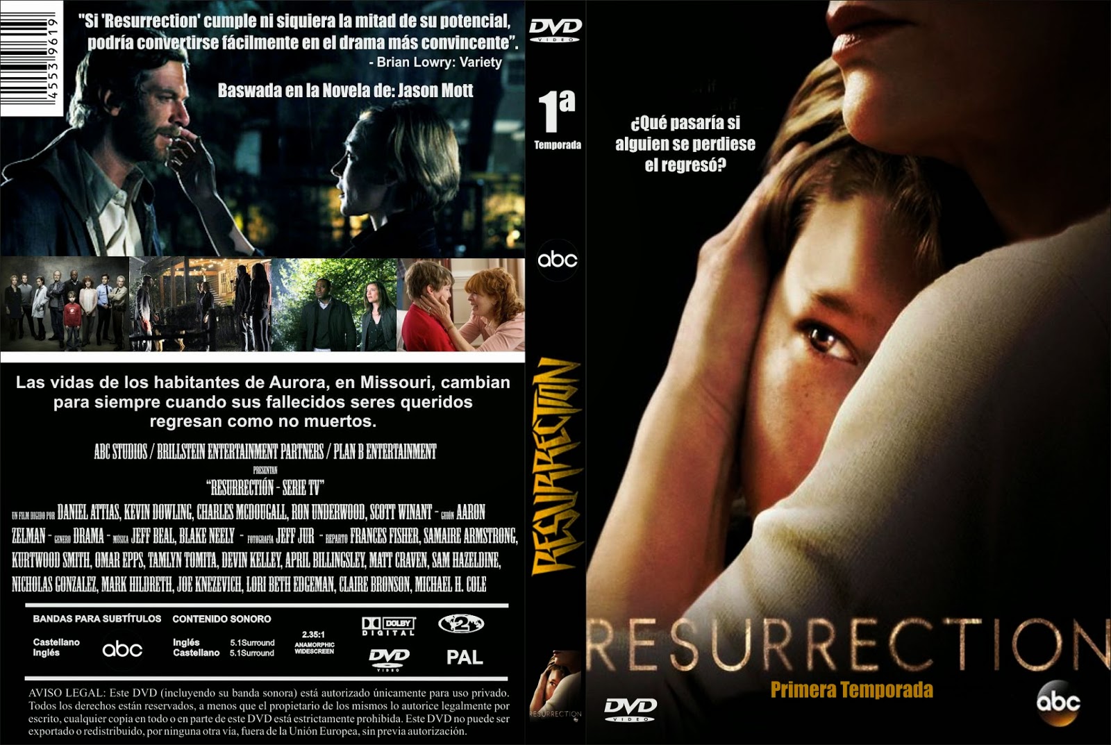 ELPLACERDELASSERIES: RESURRECTION 1º TEMPORADA (2 DVD) CIENCIA FICCION