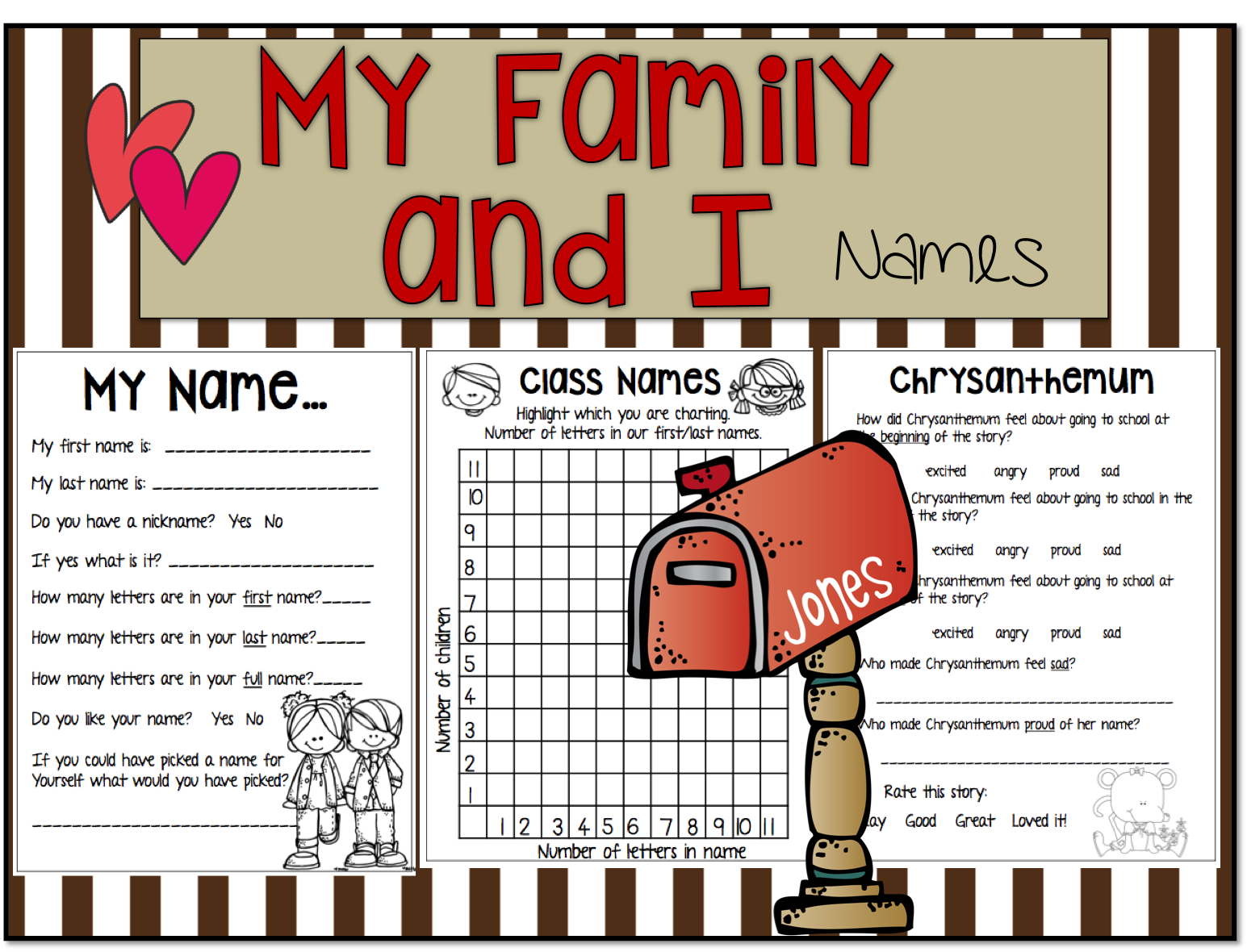 1st Grade Hip Hip Hooray!: My Family and I!