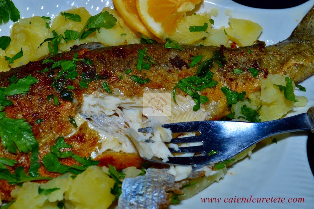 Pastrav in sos Meuniere - CAIETUL CU RETETE