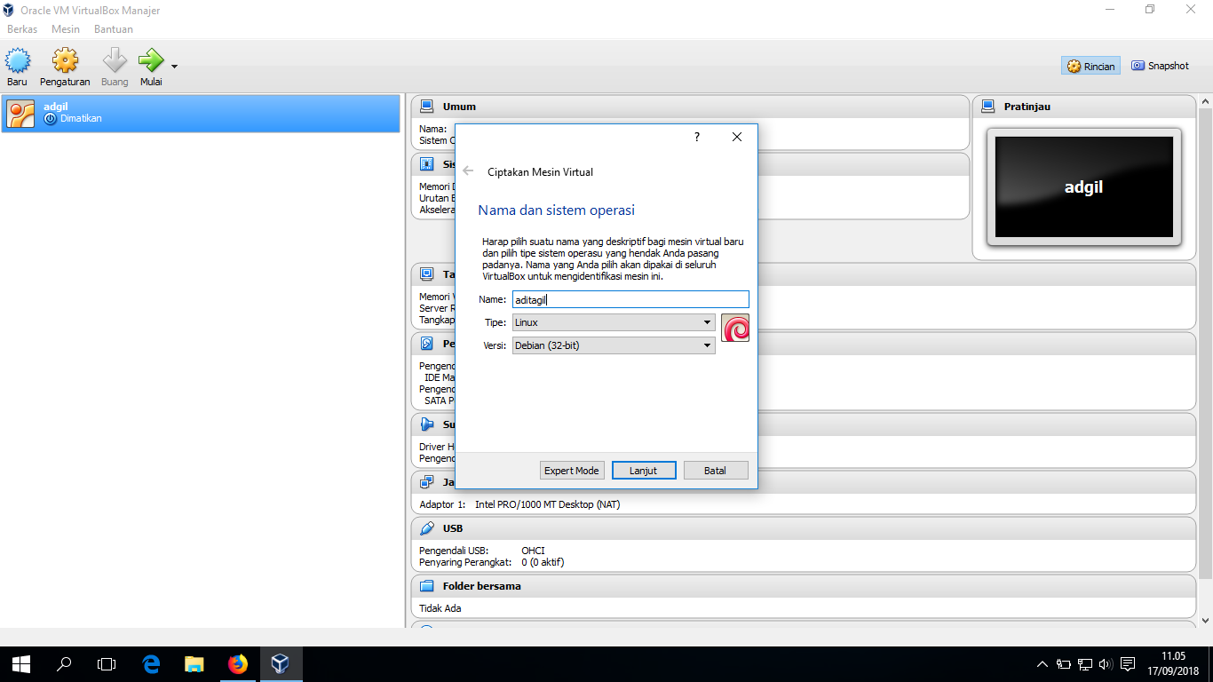 Cara Install Debian 7 GUI di VirtualBox - TKJ Kampus Ijo