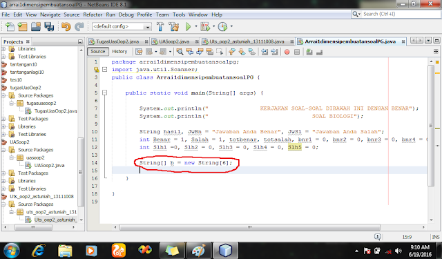 Tutorial membuat soal pilihan ganda menggunakan array 1 dimensi pada ...