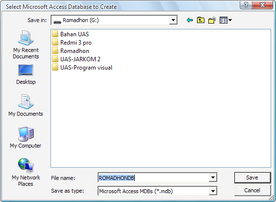 GO - BLOG: CARA MENGHUBUNGKAN VISUAL BASIC 6.0 KE MS.ACCESS DATABASE