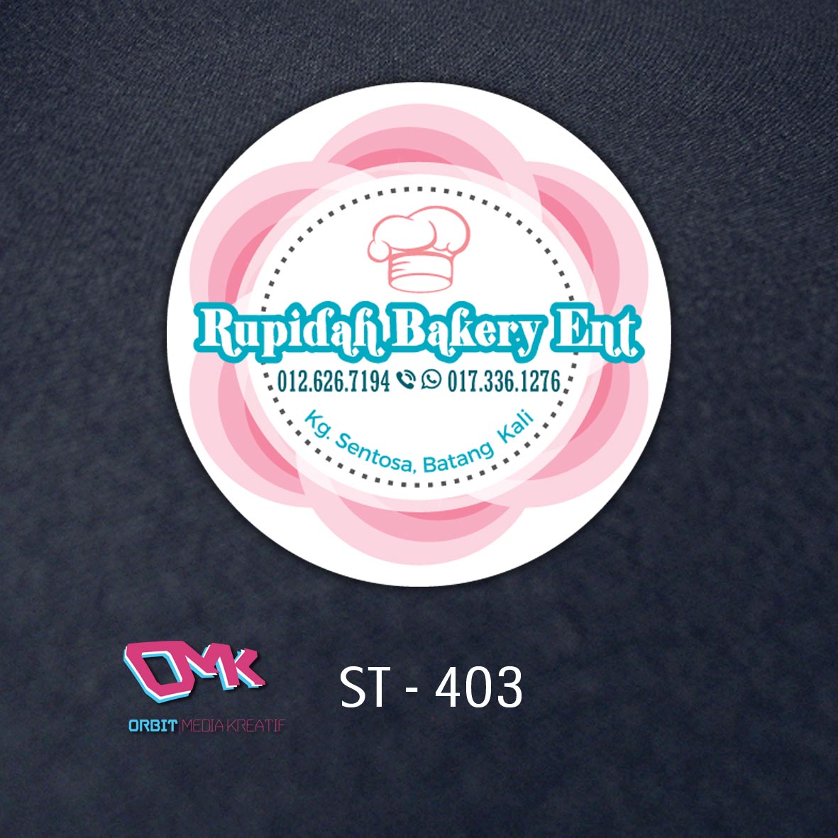 Sticker Cantik: STICKER PRODUK BAKERY