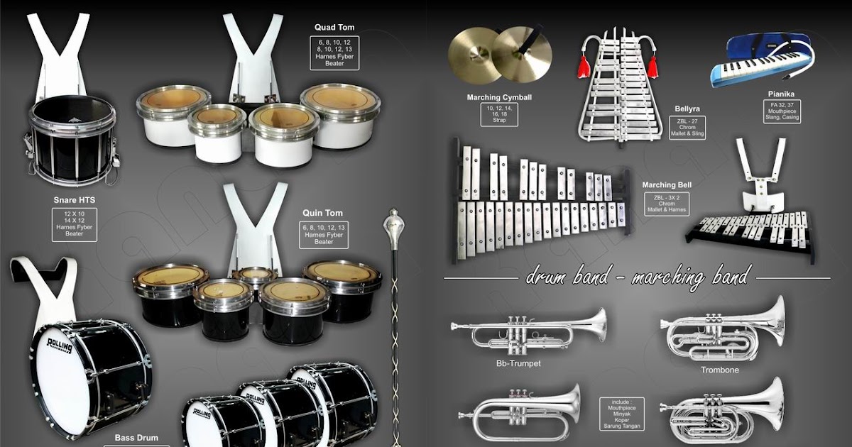 Alan Marching Band: Alat-alat Marching Band