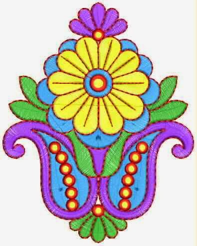 EmbDesignTube: Extraordinary Colorful Spring Patch Designs