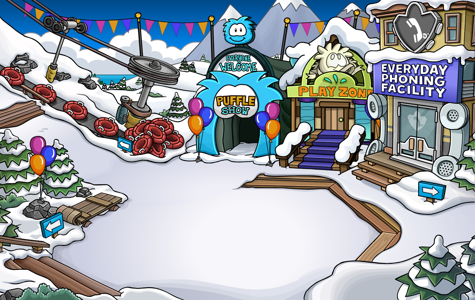 Club Penguin Secrets: Club Penguin Customs - Puffle Party (Part 1)