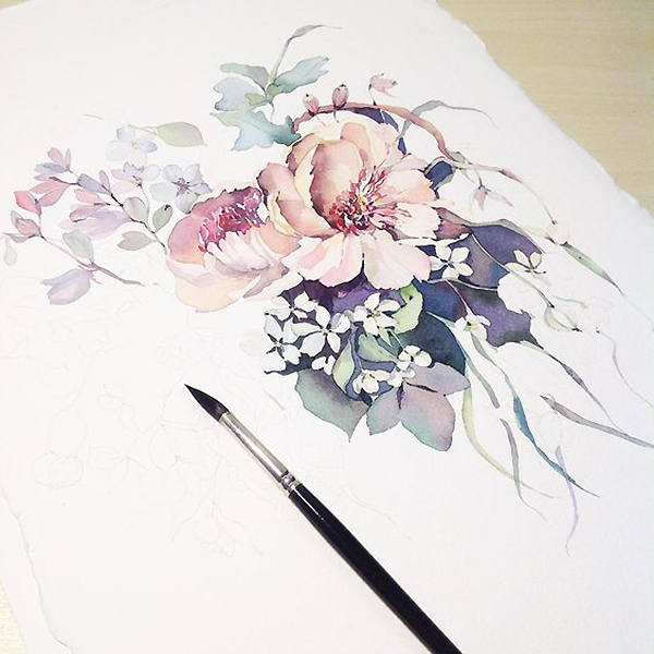 ILLUSTRATOR MONDAY ☆ FLOWERS on IG • Paz Garden