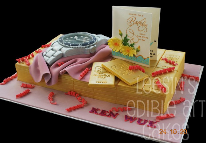 Penang Wedding Cakes by Leesin: Rolex Watch Cake