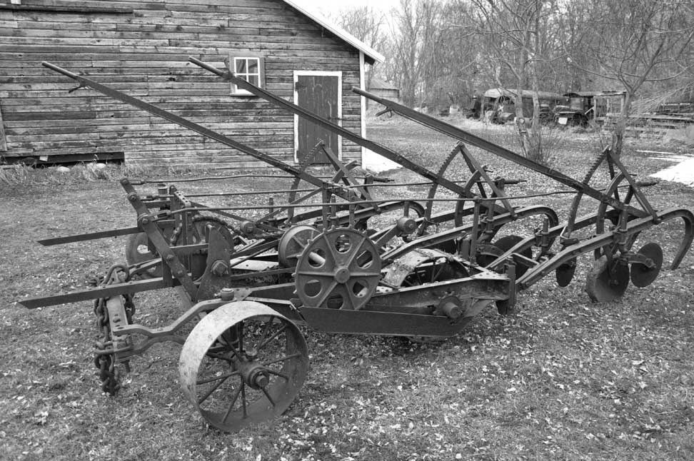 Taken For Granted: White Trucks and Antique Plow