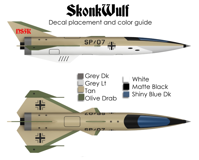 Model Rocket Building: Apogee Shrockets Skonk Wulf Build, Part 1, Parts