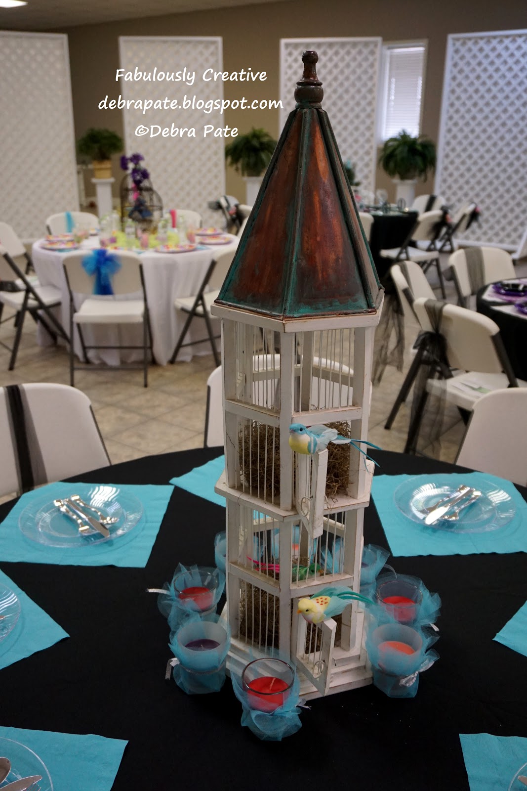 Fabulously Creative: BIRD CAGE THEMED PARTY Table # 3