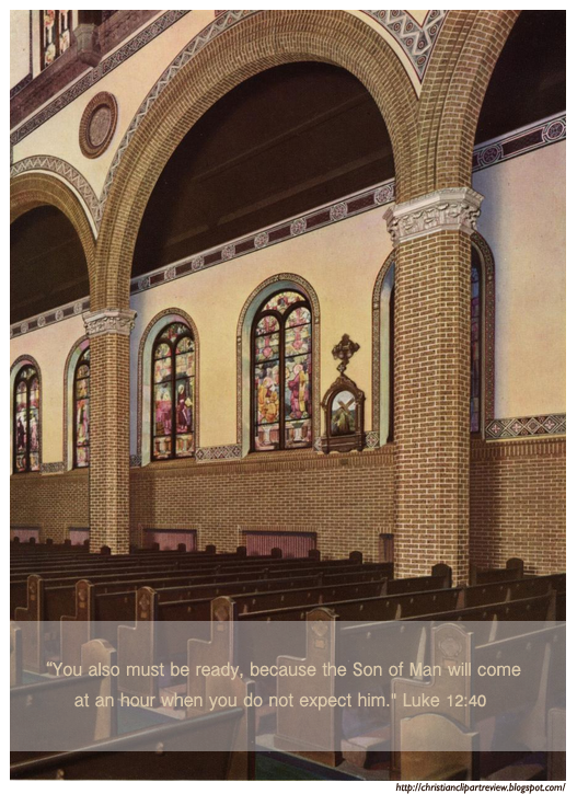 Church Interior with Scriptures | Christian Clip Art Review