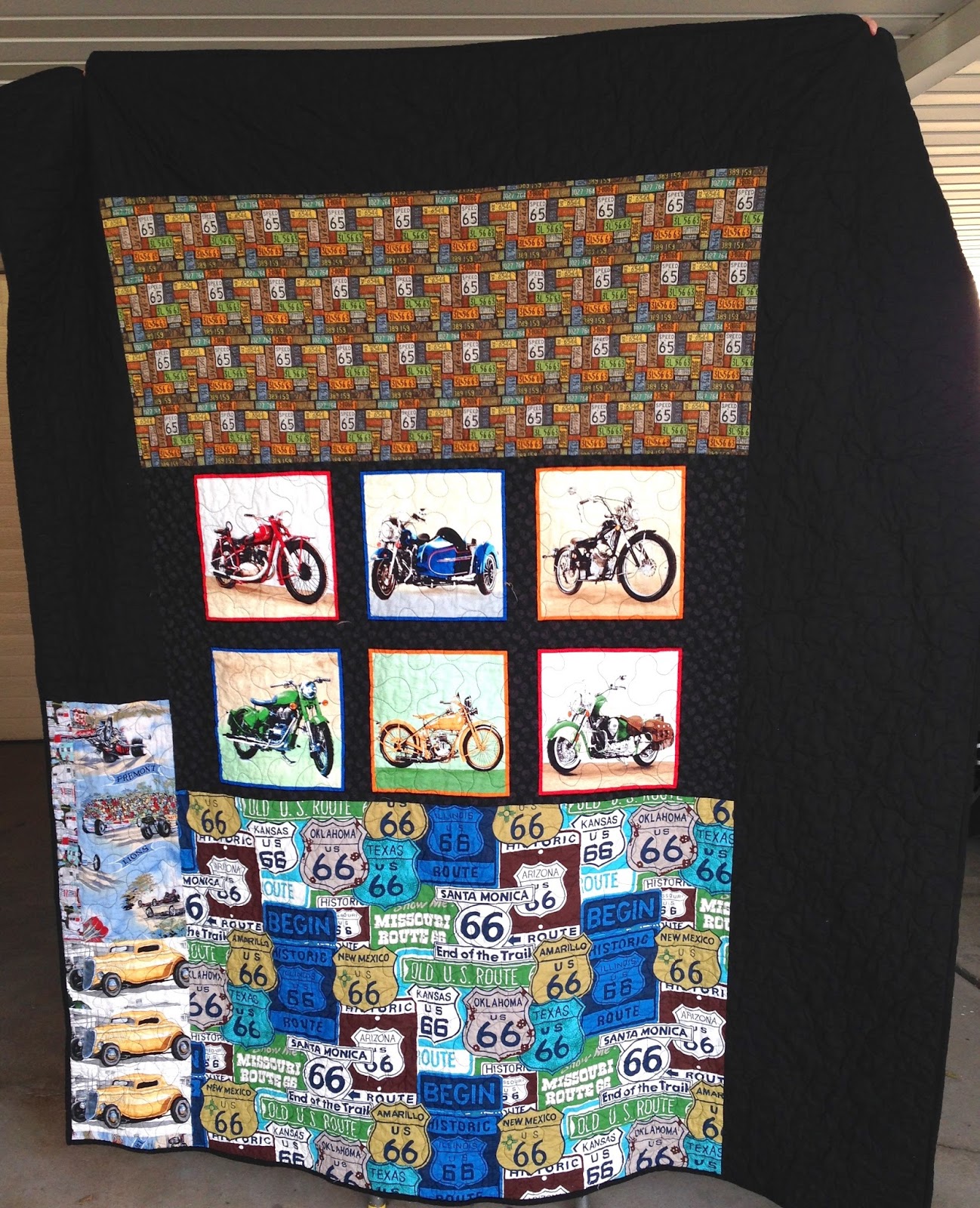 CRAZY BY DESIGN: Hot Rod Quilt Finished