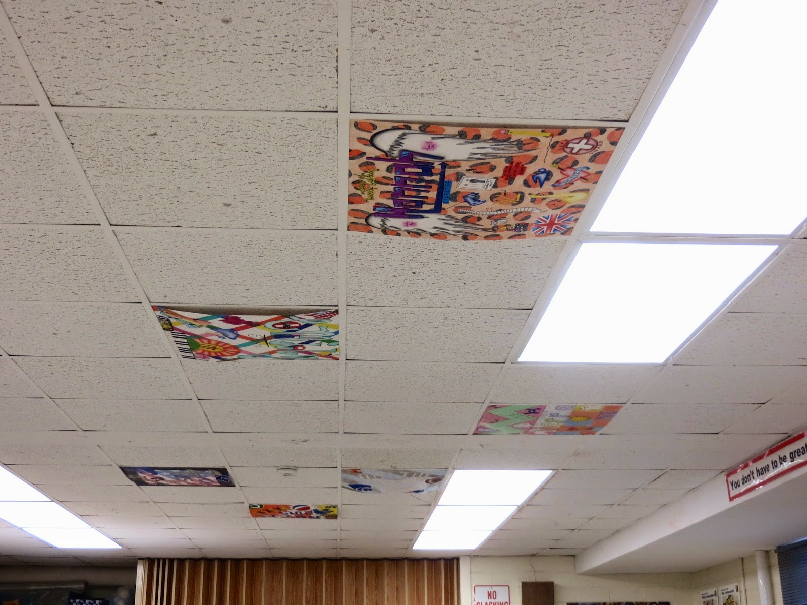 The Creative License: Senior Squares on the Ceiling