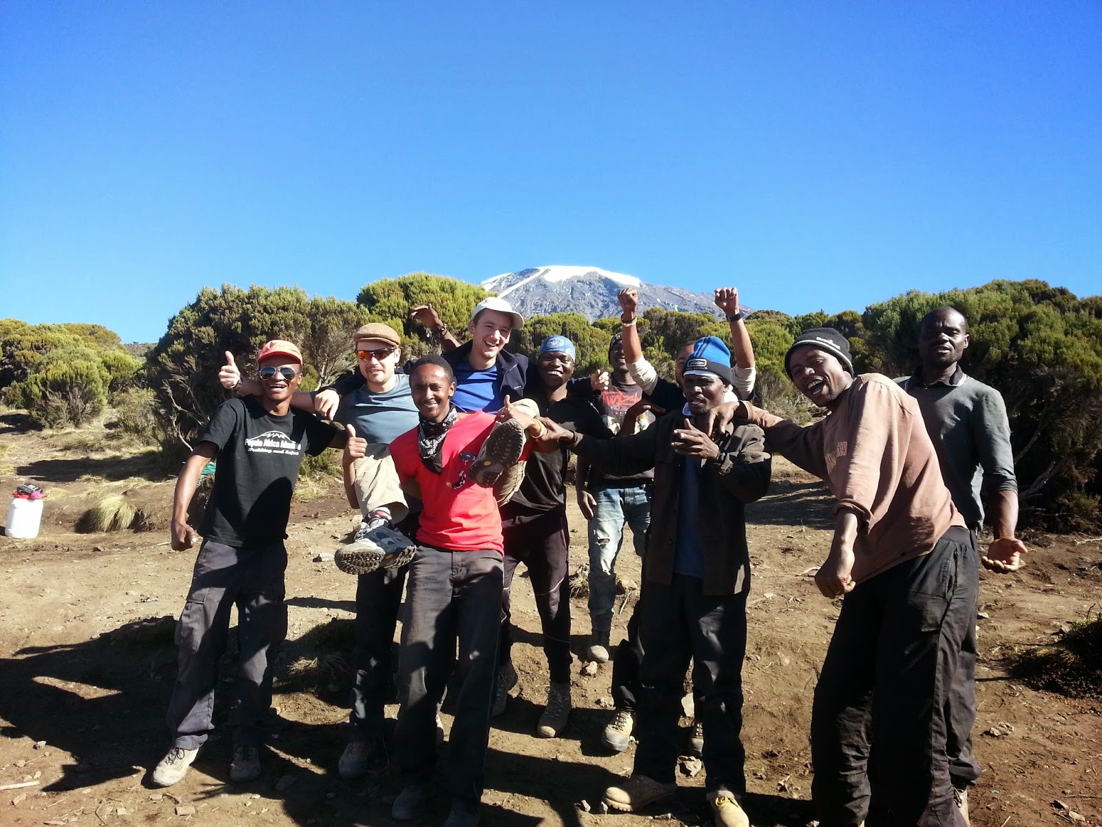Barafu Tours & Safaris: BARAFU TEAM celebrating & Singing on Mount ...