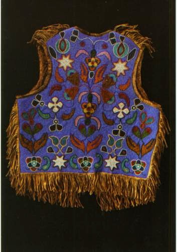 Native American Postcards: Cree beadwork