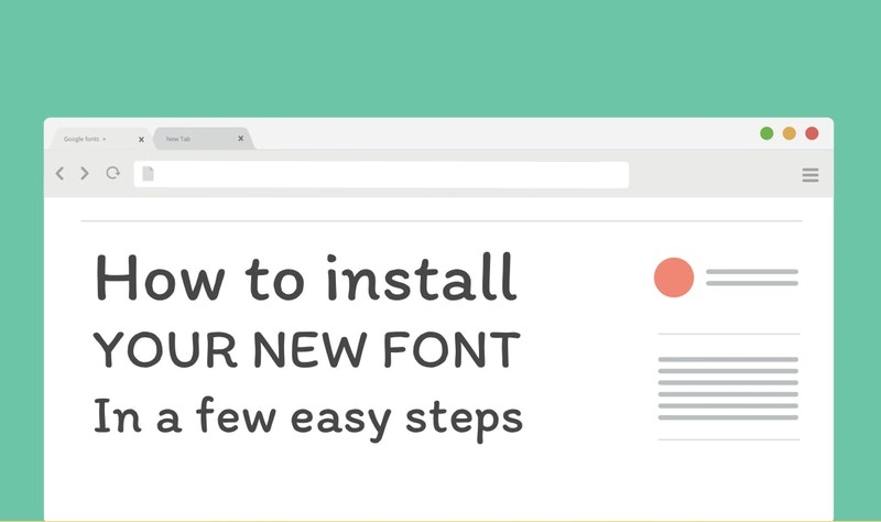 How to Install Your New Font in a Few Easy Steps - #infographic