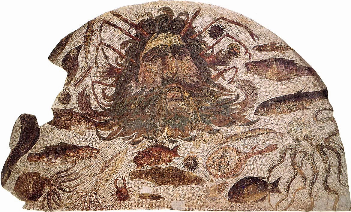 Villa romana de Carranque: Océano, dios de las aguas