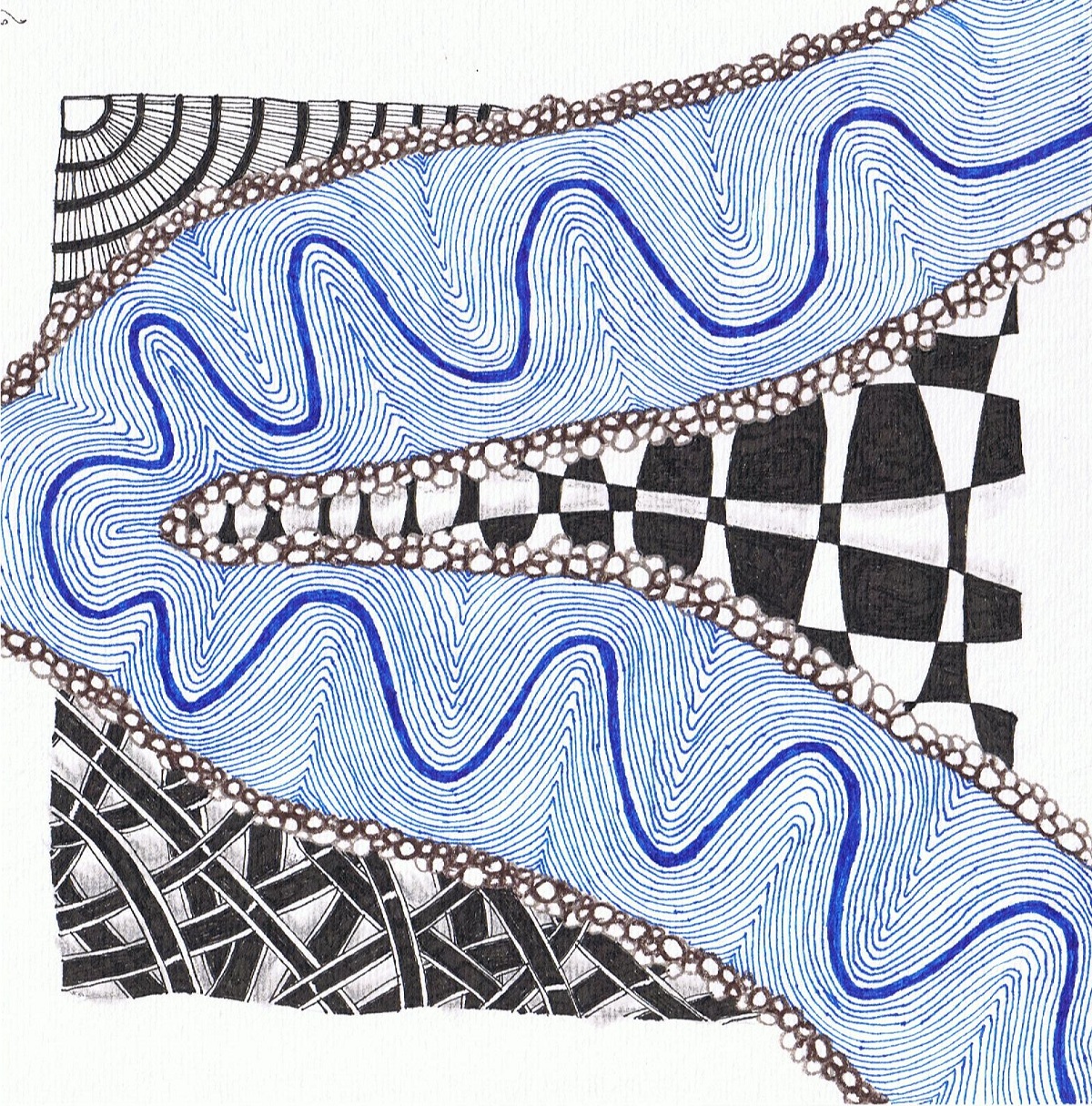 Sweet Freedom Designs: Tuesday Tangle: A River Runs Through It
