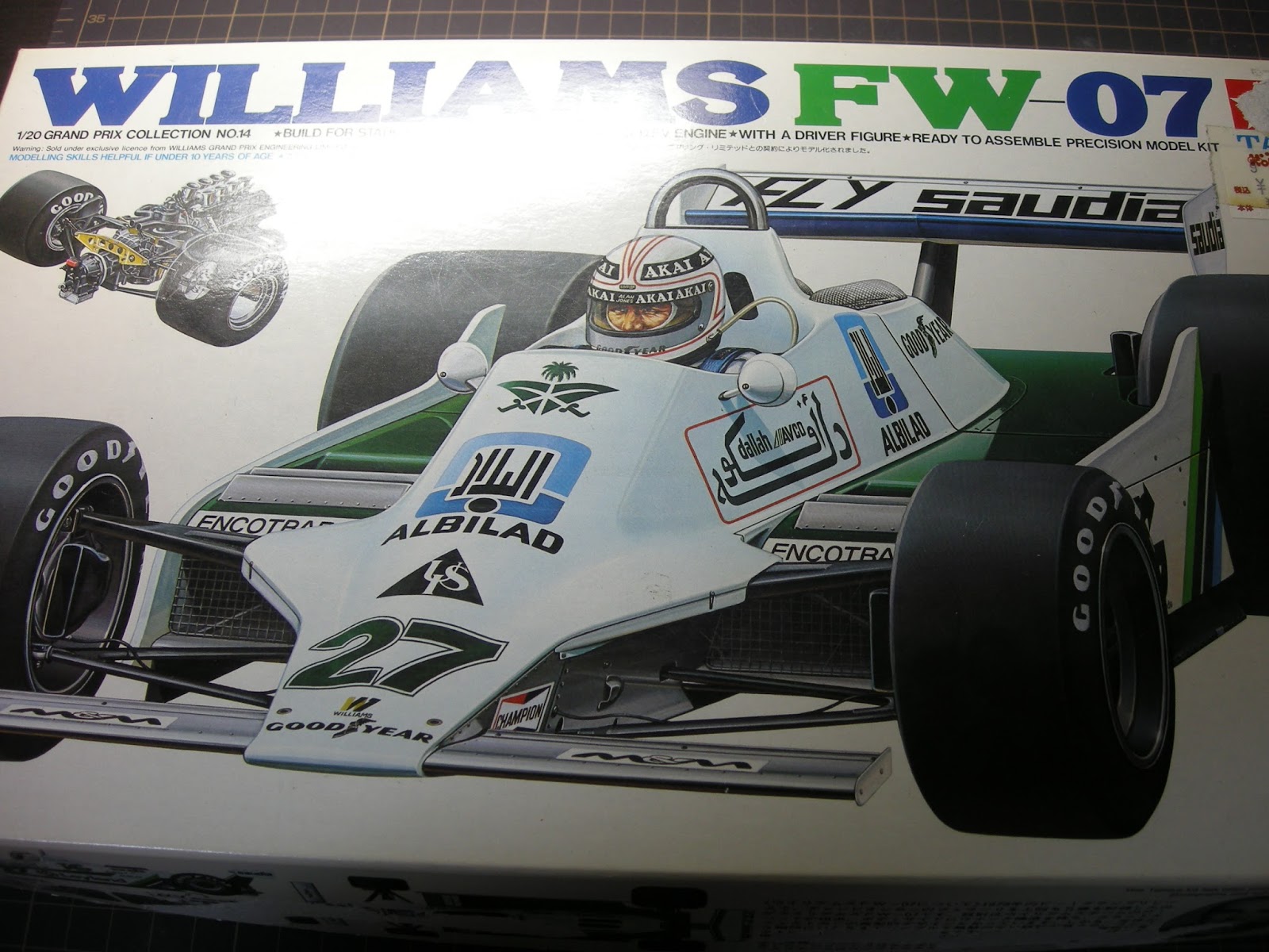 模型と時間: TAMIYA 20014 ウィリアムズFW-07 製作 (1)