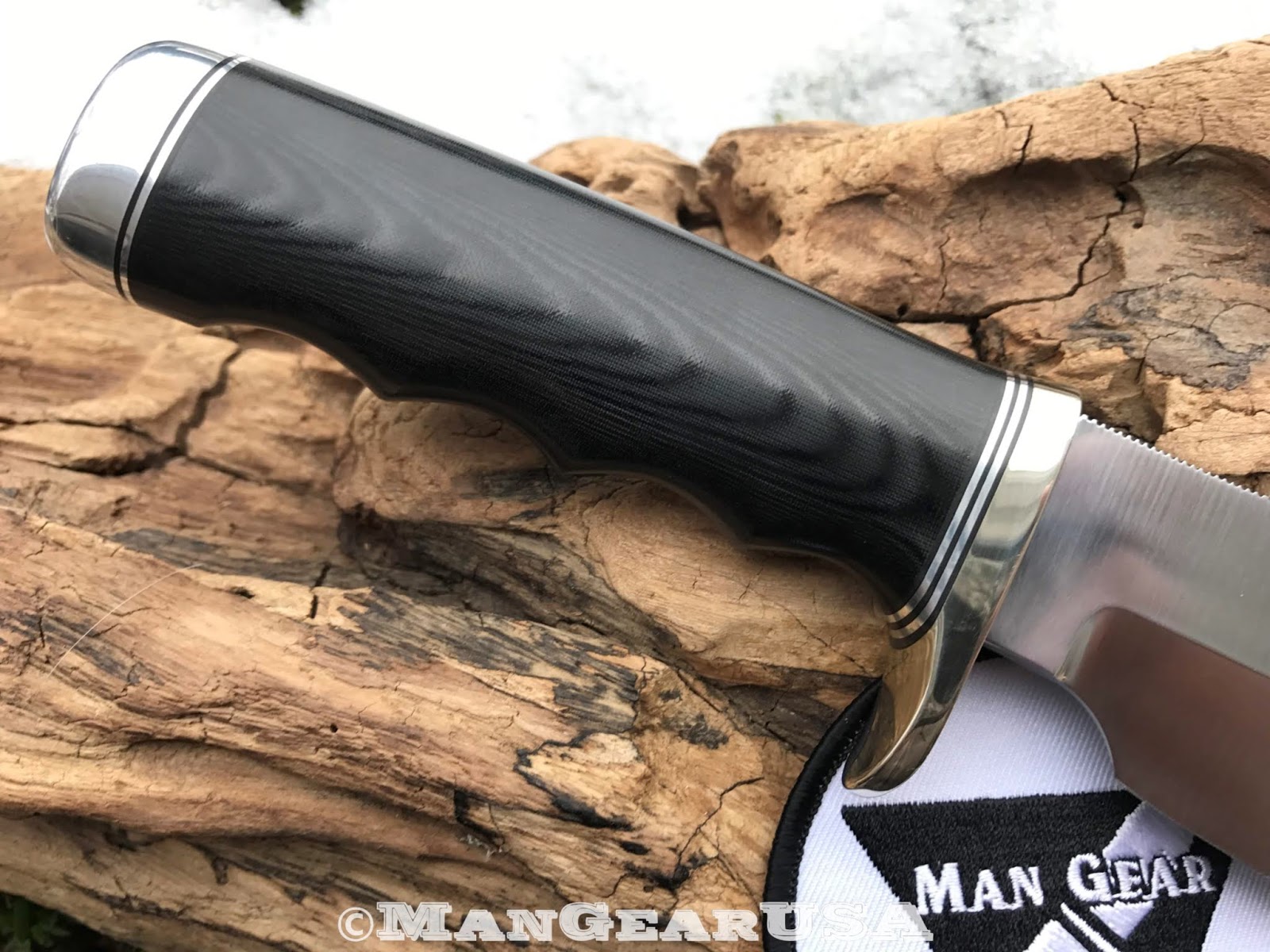 Man Gear: Randall Made Model 19-5 Bushmaster, O1, Nickel Silver, Black ...