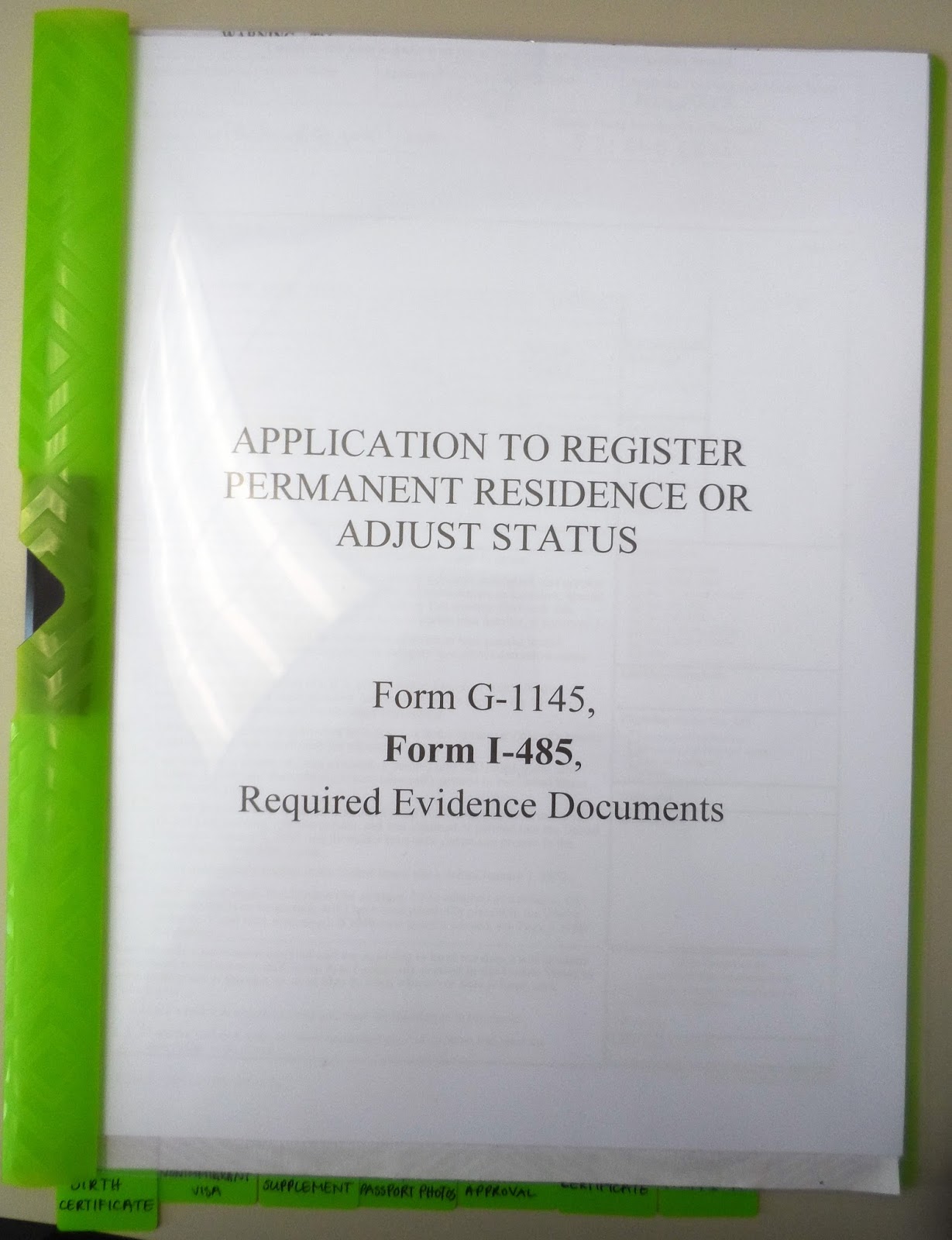 K-1 Couple: Permanent Residence Application: Requirements and Organization