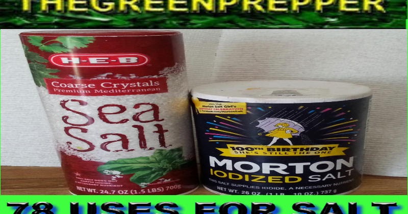 THE GREEN PREPPER: 78 USES FOR SALT - THE PREP THAT NEVER EXPIRES ...
